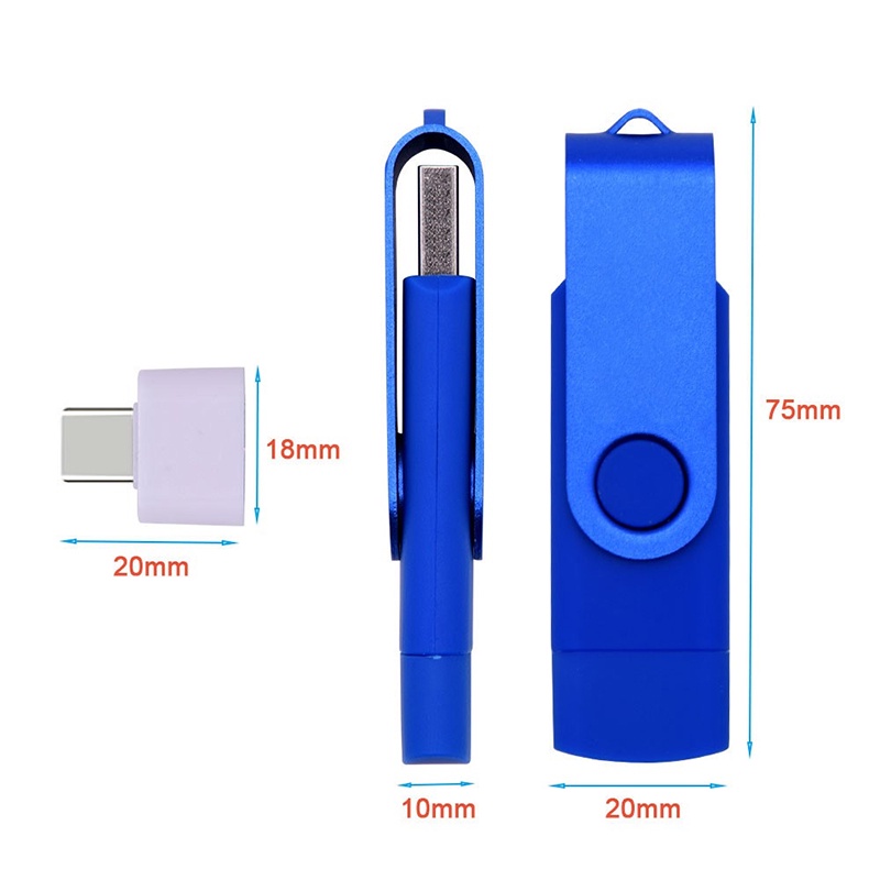 Android OTG USB Flash Drive 2TB OTG Triple Optical Drive Pen Drive ...