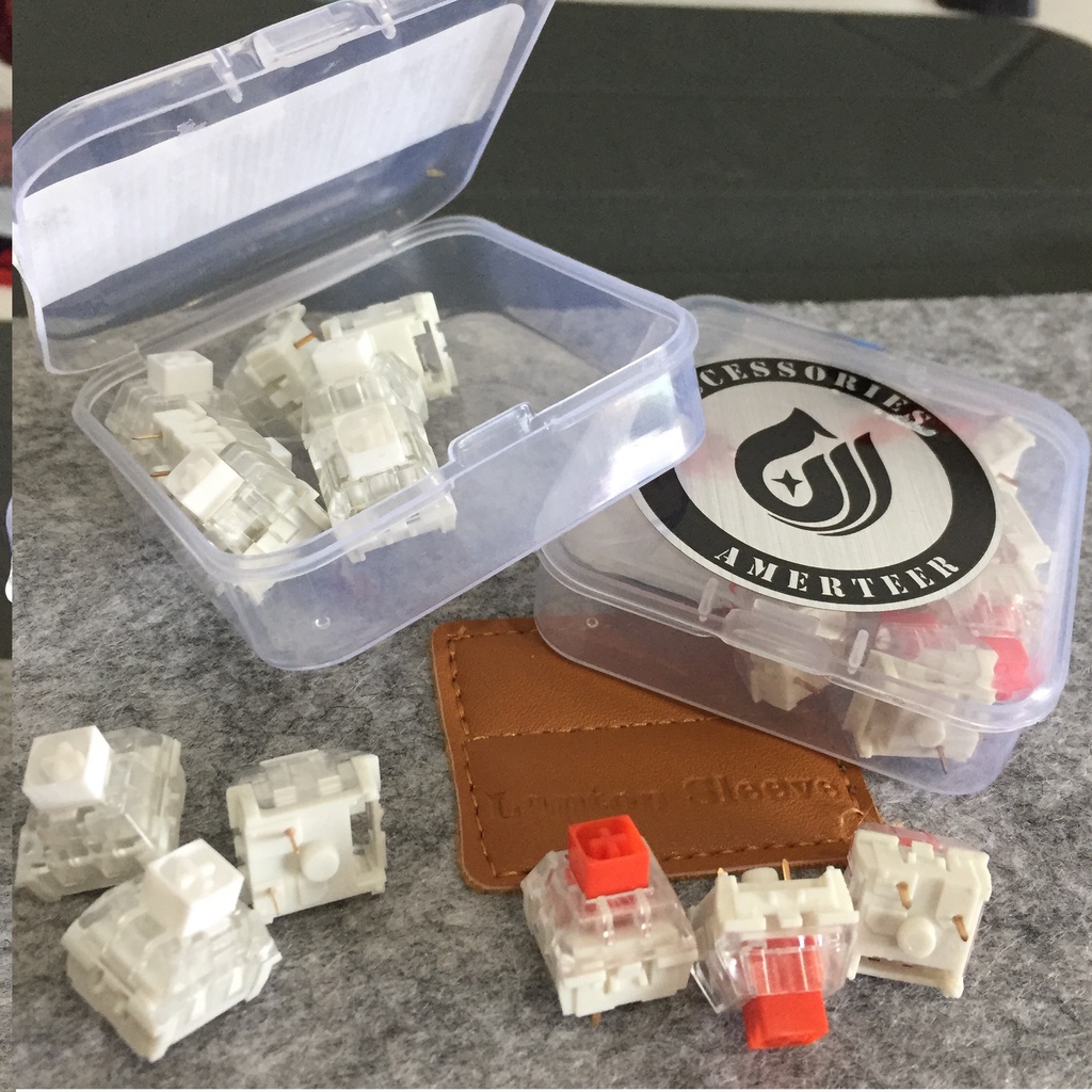 10 PCS Kailh Box Switch Set (Box White/Red 3-Pins Switches Dust-Proof ...
