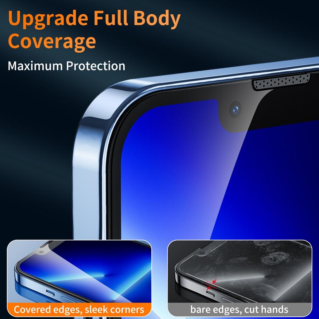 WSKEN Tempered Glass For iPh17ProMax/16/15/14/13/12 Anti Dust Anti Oil ...