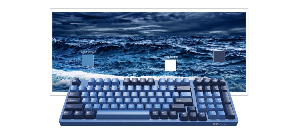 Akko Ocean Star 3098DS Mechanical Keyboard (Akko Blue) | Shopee Philippines