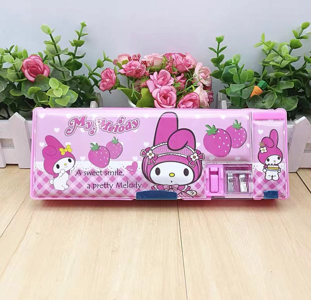 8100 Cartoon Kurumi melody double-sided magnetic pencil case student ...
