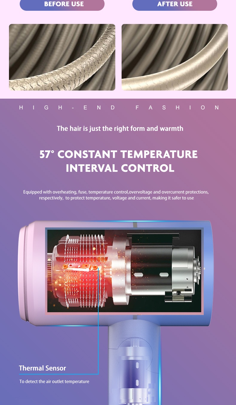 Dreepor Homie Professional Blower Hair Dryer Foldable Electric Hair ...