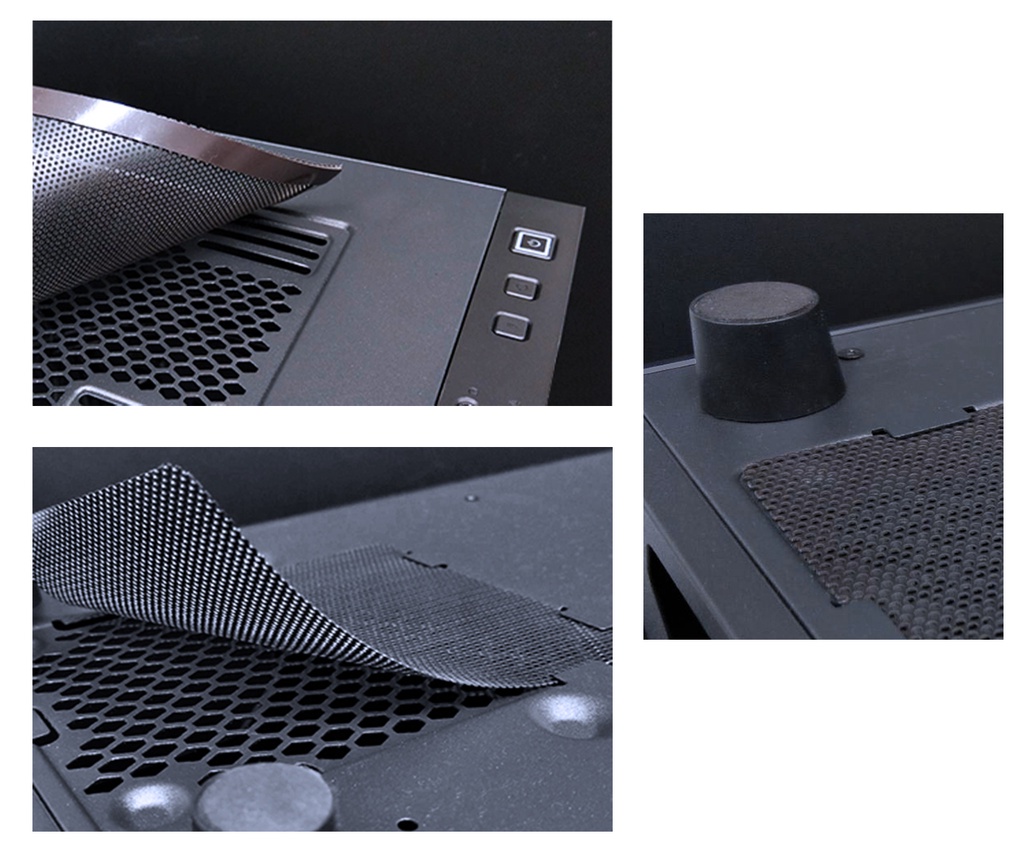 GIGABYTE C200 PC Case w/Tempered Glass Panel, RGB Switch, Dust Filter ...