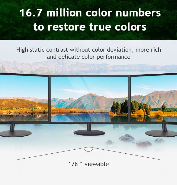 ICON Monitor 17/19/22/24/27 Inch LED Rimless HDMI VGA Brand New ...