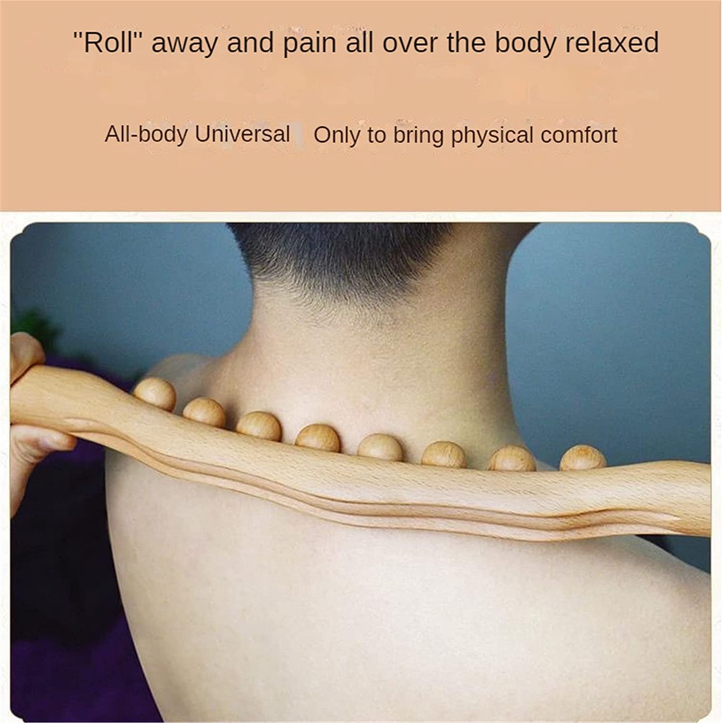 Natural Carbonized Wood Back Massager Gouache Refill Guasha Massager ...
