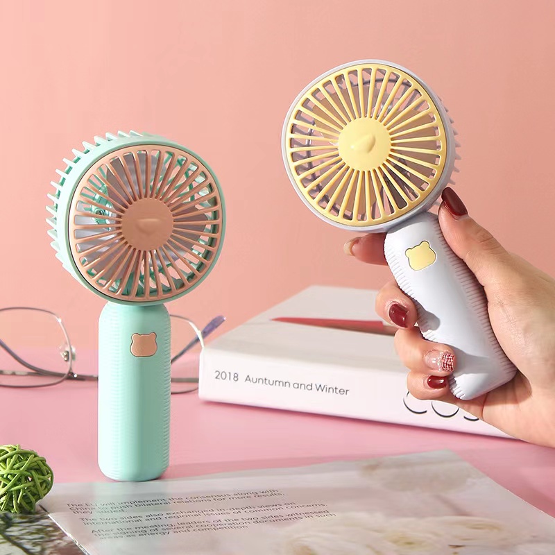 USB Rechargeable Handheld Fan Portable Mini Cartoon Cute Small Fan ...