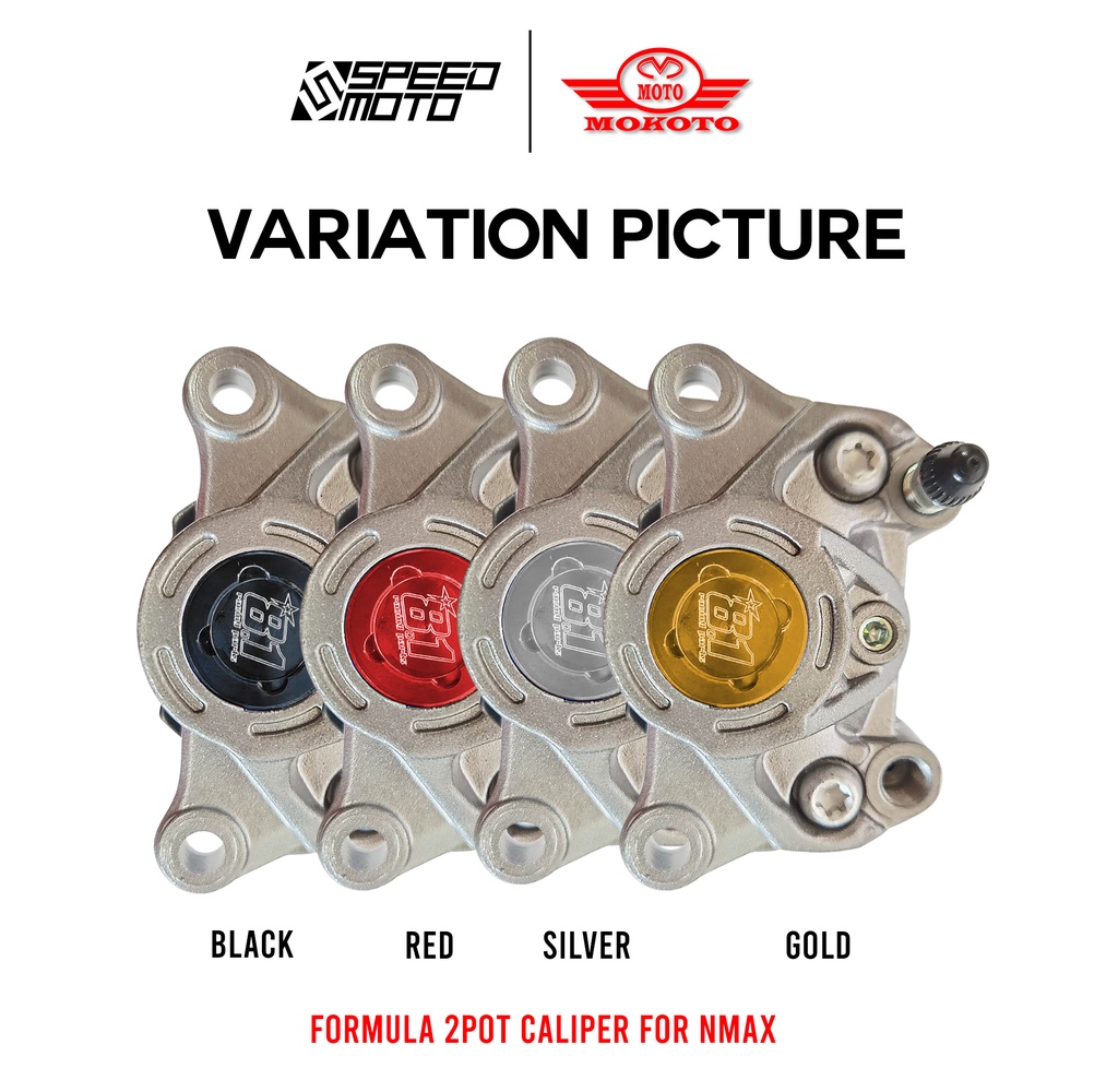 MOKOTO YAMAHA NMAX V1 / V2 FRONT BRAKE CALIPER WITH BRACKET AND FREE ...