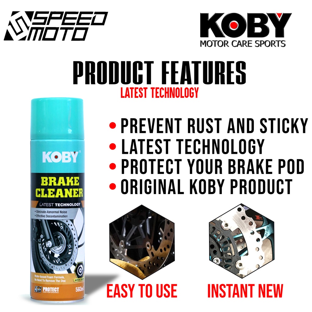 KOBY BRAKE FOAM CLEANER 560ML M333 / DISC-BRAKE DEGREASER CLEANING ...