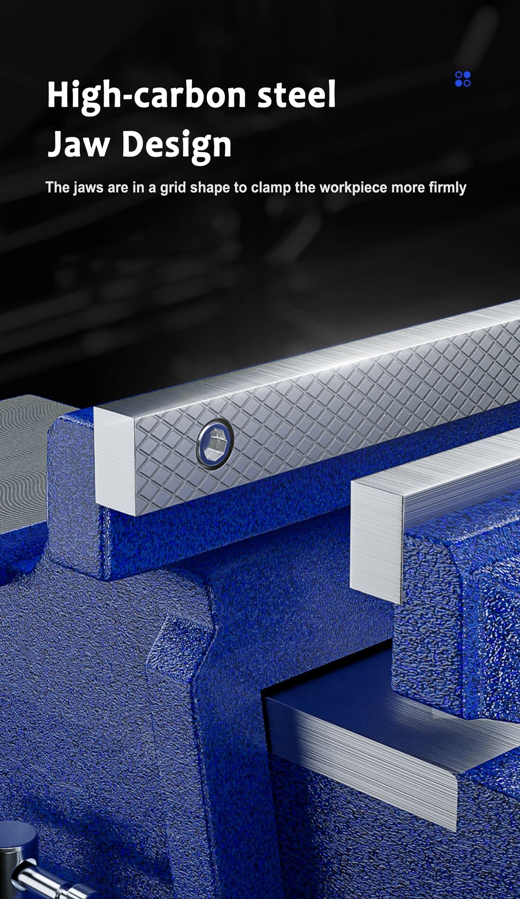 Bench vise 4" 5" With Anvil Clamp tool Gato 360° rotating cast iron ...