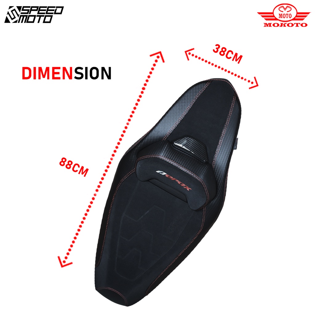 YAMAHA AEROX V1 CAMEL BACK SEAT ASSEMBLY WITH EMBROID LOGO AND CARBON ...