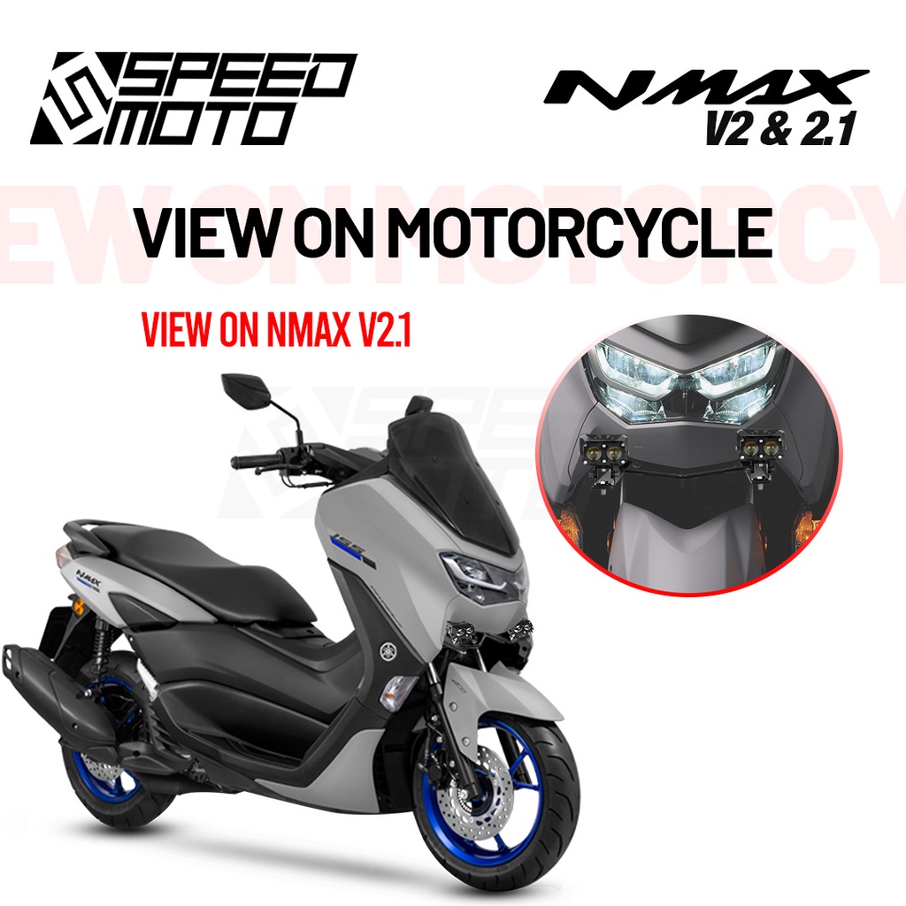 MOKOTO YAMAHA NMAX V2 / NMAX V2.1 MINI DRIVING LIGHT LED BRACKET ...