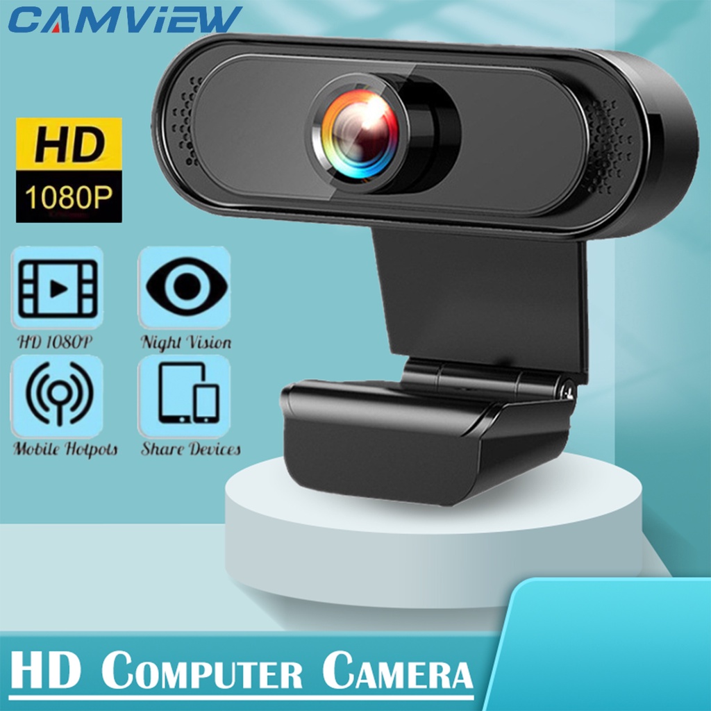 CAMVIEW Webcam Online Class 2K 1080P 720P 480P HD USB Web Camera with ...