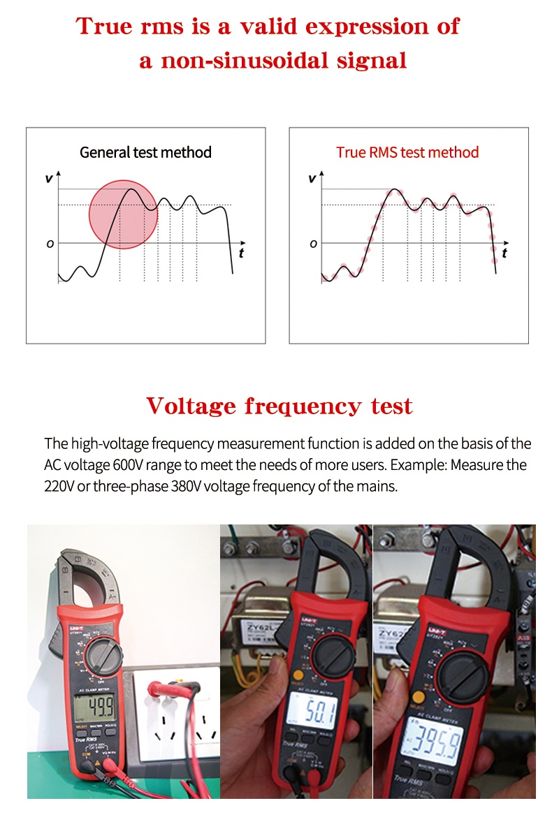 【Ready Stock】UNI-T Digital Clamp Meter UT201+/UT202+/UT203+/UT204 Plus ...