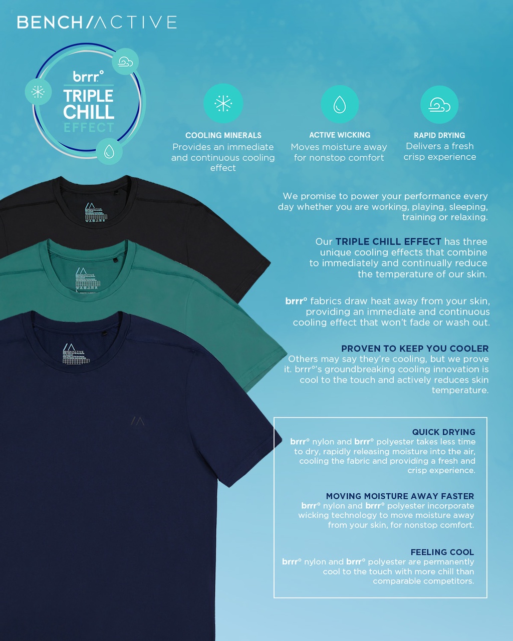 BOA0034 - BENCH/ Active BRRR Men's Shirt | Shopee Philippines