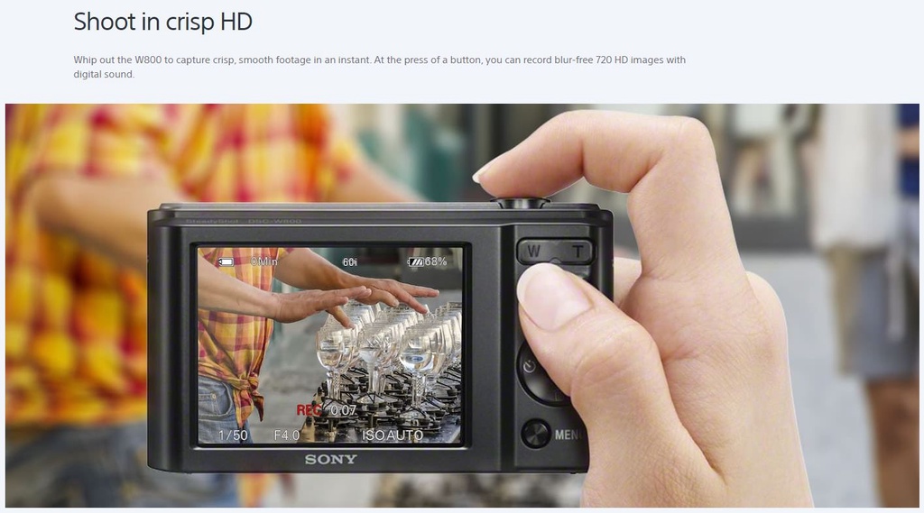 Sony DSC-W800 DSC-W810 Compact Digital Cyber-shot 720P HD Camera with ...