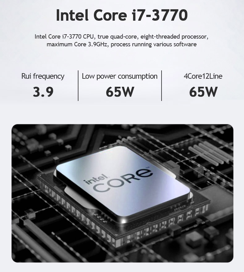 Computer set I7CPU SSD512G RAM16G Desktop Office Gaming PC Computers ...