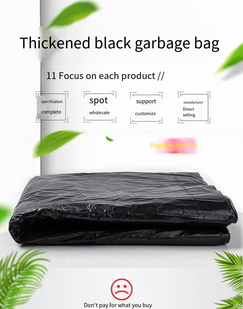 100pcs Garbage Plastic Bag Thickened Makapal Biodegradable Waste Bin ...