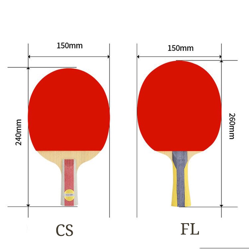 Genuine DHS Professional Table Tennis Racket With Hurricane 8 Rubber FL ...
