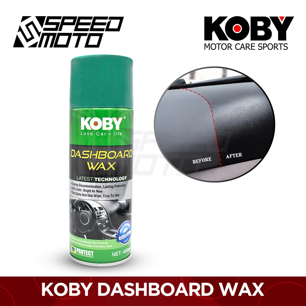 KOBY DASHBOARD WAX SURFACE SPRAY CLEANER 450ML UNIVERSAL SPEEDMOTO ...
