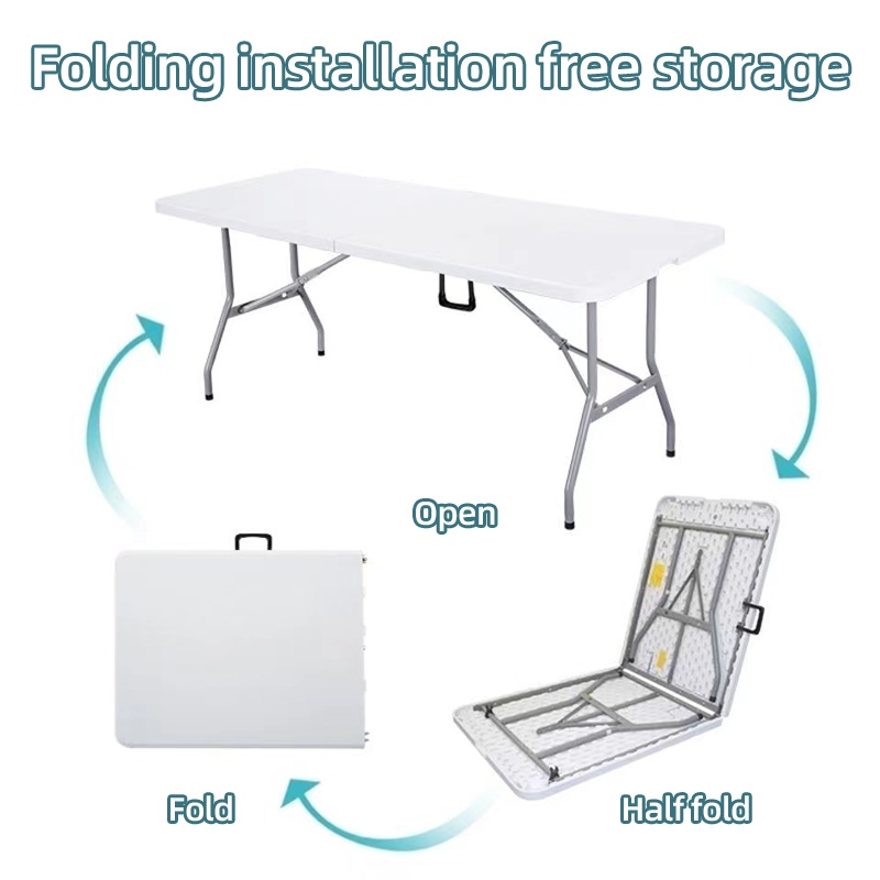 AIODIY 4/6FT Folding Table, B1T1 Foldable Chair, & Table/Chair Set ...