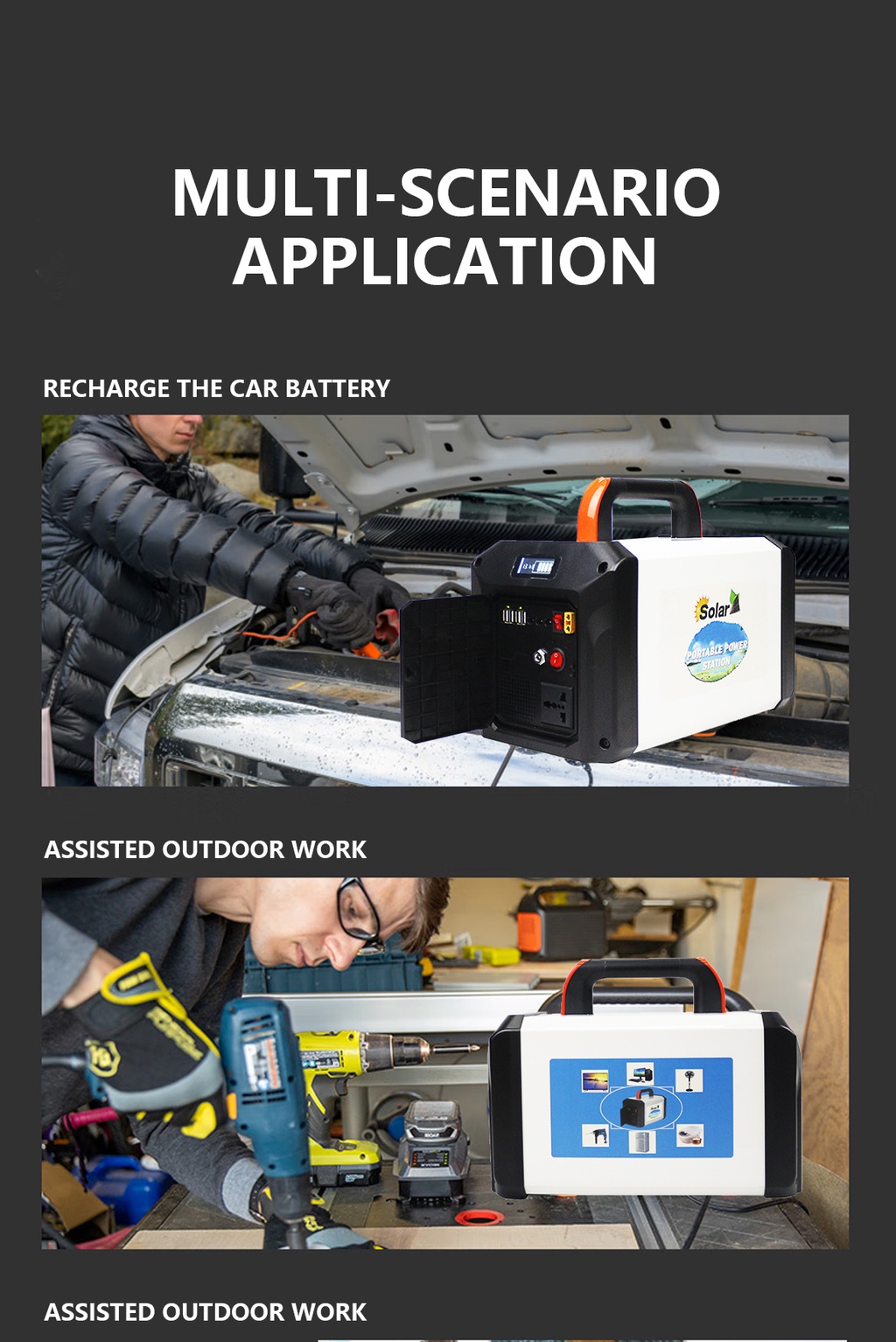 NSS Waterproof 500W 50000mah 600Wh Portable Generator Power Station ...