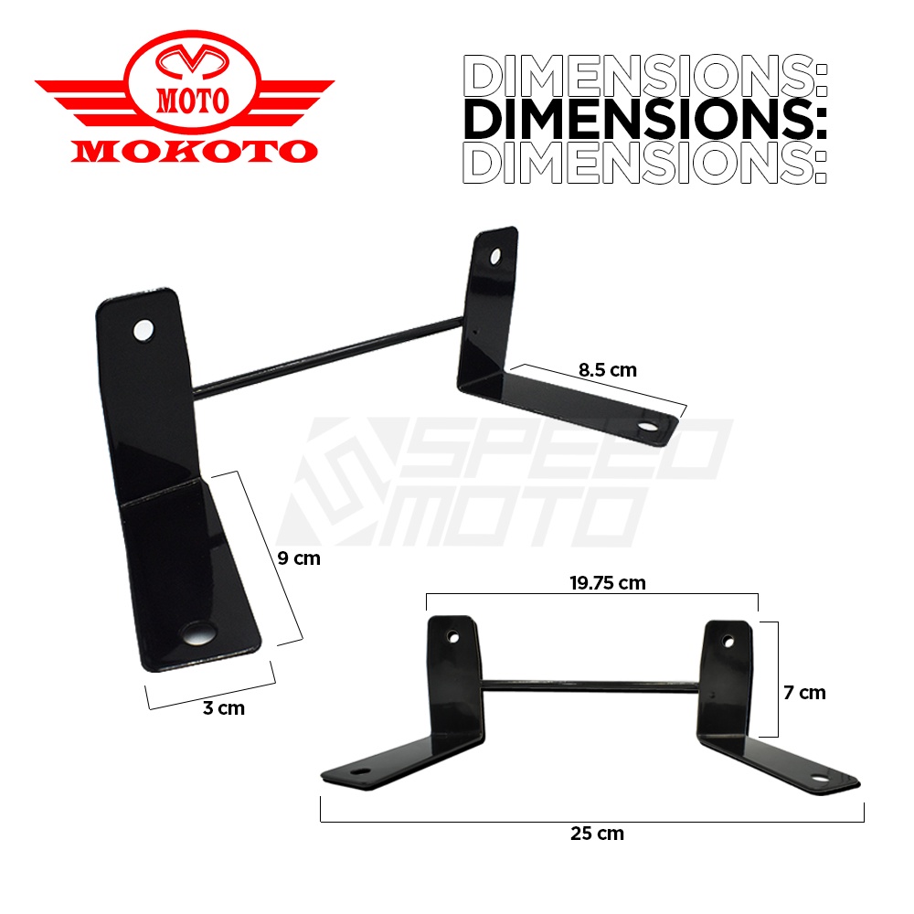 MOKOTO YAMAHA NMAX V1 MINI DRIVING LIGHT LED BRACKET AUXILIARY HOLDER ...