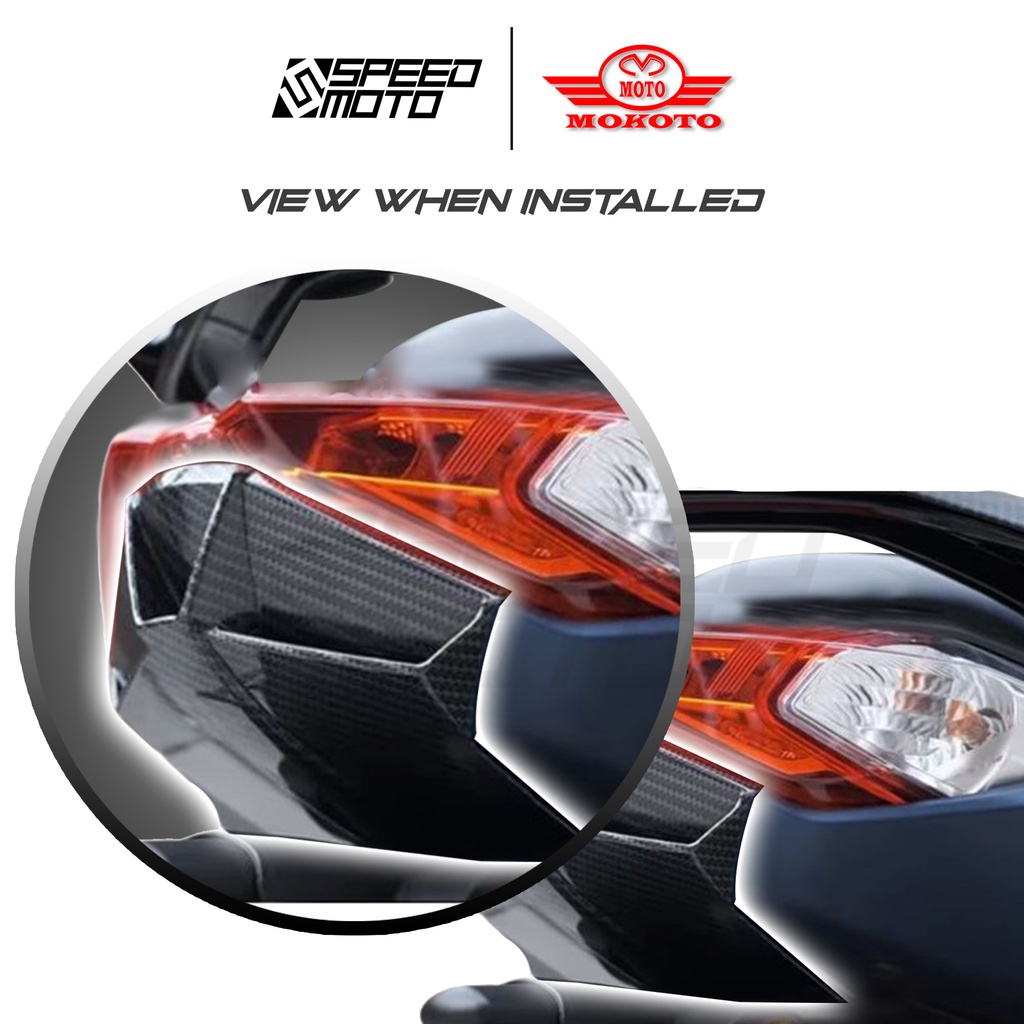 MOKOTO YAMAHA NMAX V2 / V2.1 LOWER TAIL LIGHT COVER TAIL LAMP GARNISH ...