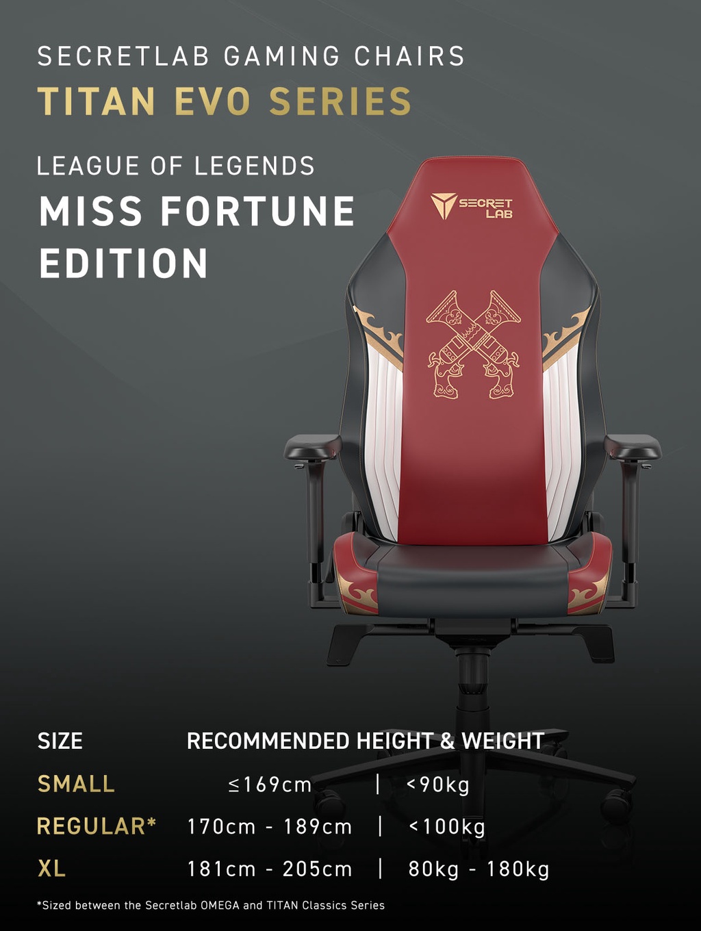 Secretlab Titan Evo Gaming Chair League Of Legends Miss Fortune ...