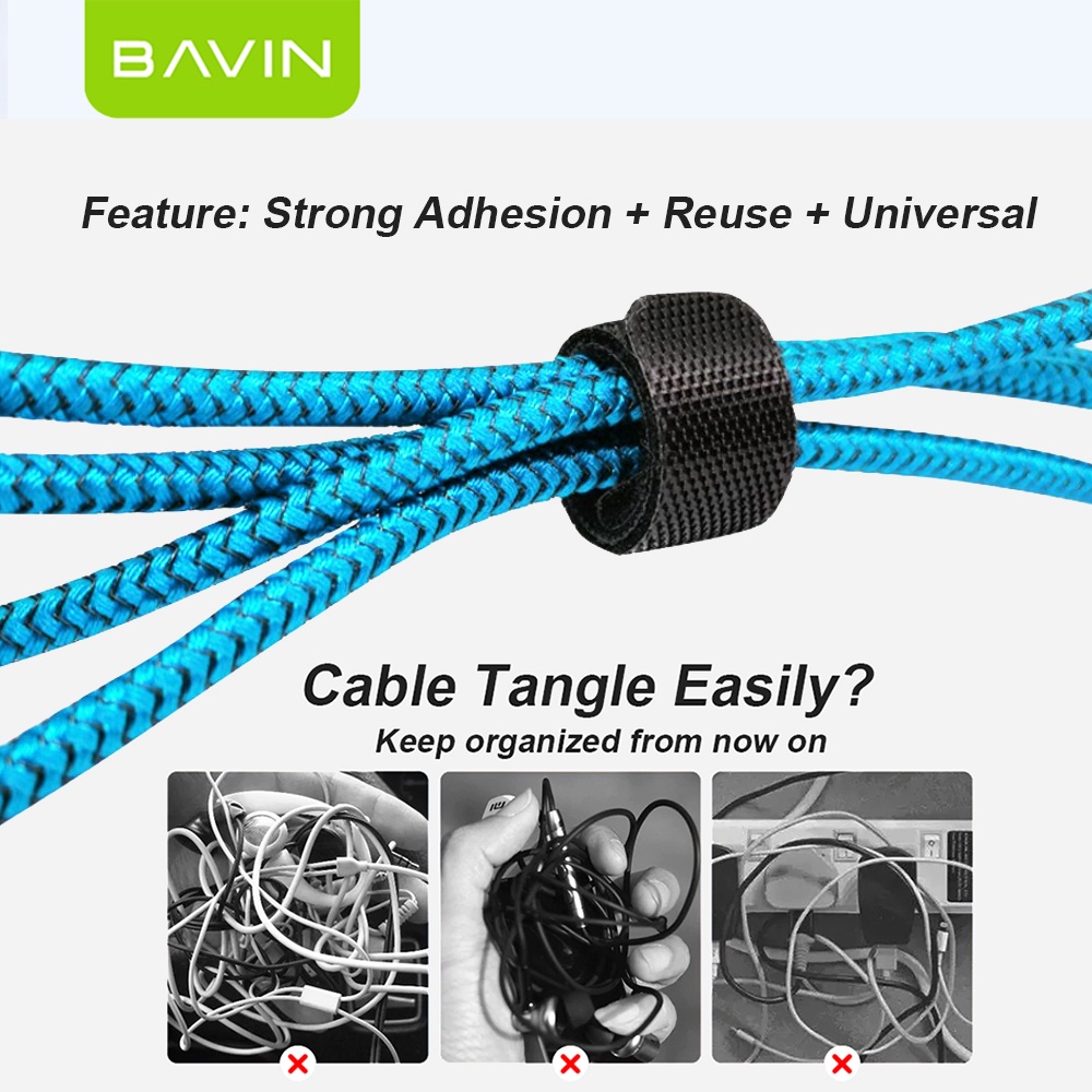 BAVIN Cable Organizer Winder Wire Cord Holder Protection w/ Multiple ...