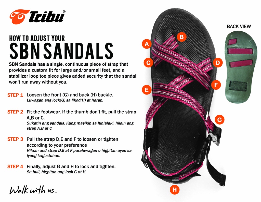 Tribu SBN2 608 Black Outdoor Hiking/Trekking Sandals for Men & Women ...