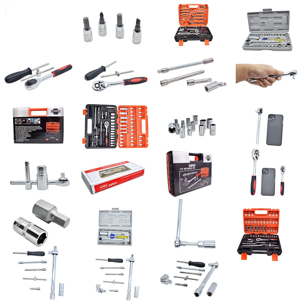 BYKOSION 82/53/46 PCS Tools Socket Wrench Set Bicycle Car Repair Tool ...