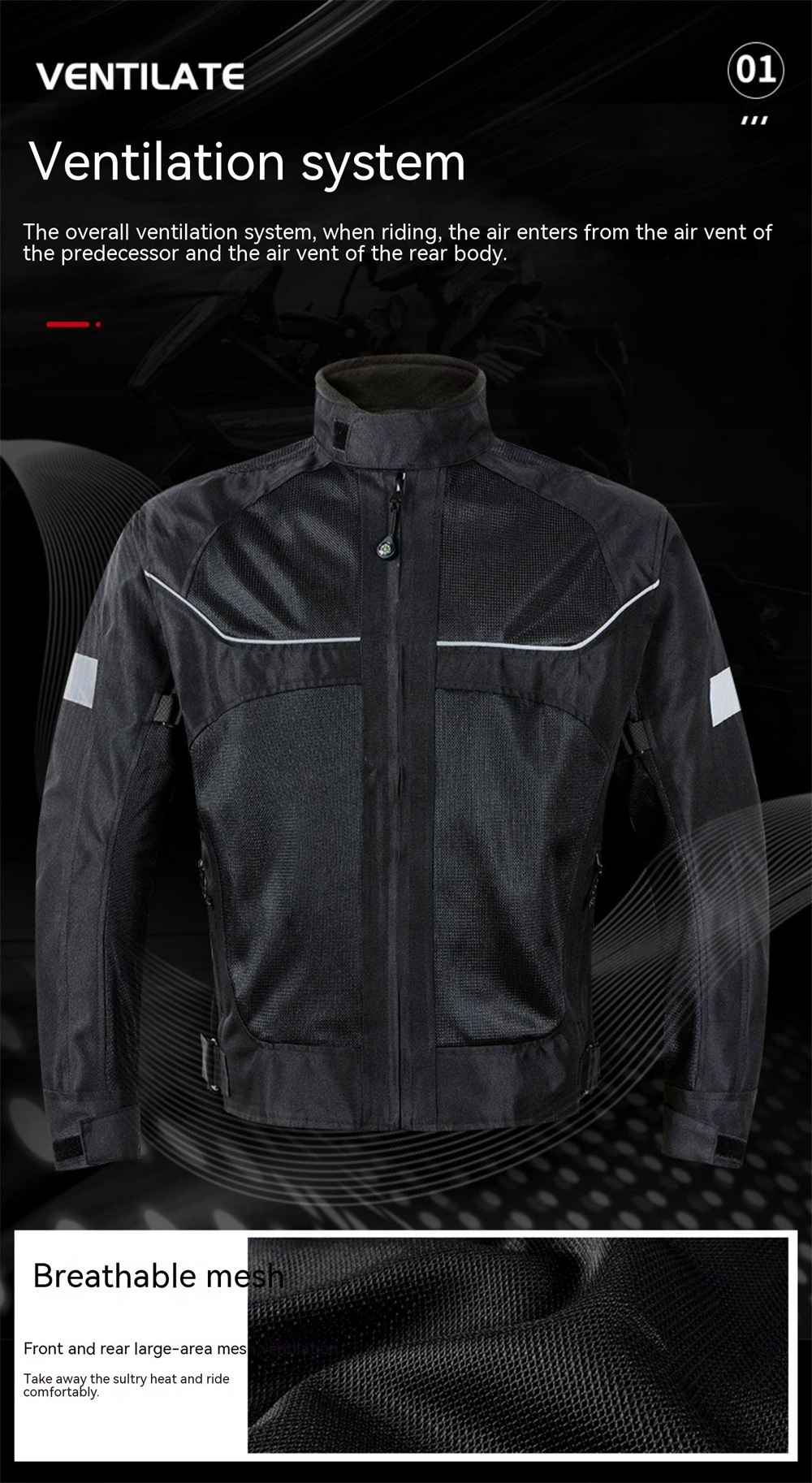 VEMAR men's motorcycle jacket summer mesh riding clothing equipment CE ...