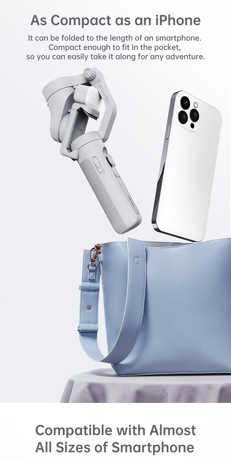 Hohem iSteady XE 【New Version】Smartphone Gimbal 3-Axis Handheld ...
