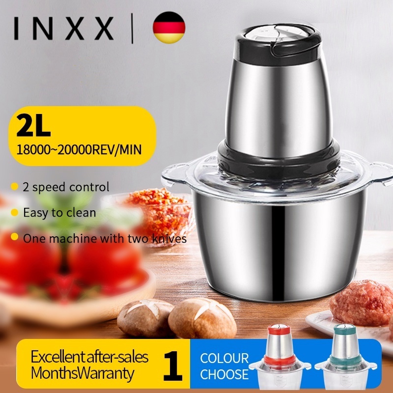 CBLUE Meat Grinder Blender Electric 2L Food Processor Chopper And ...