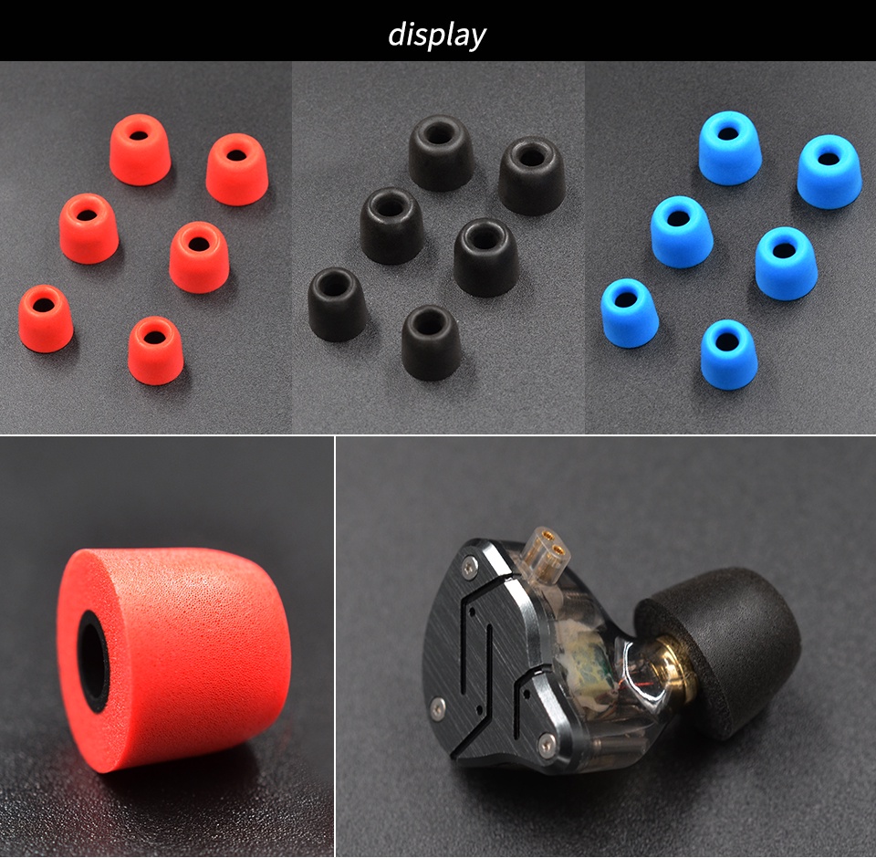 QKZ 3 pairs Ear Cap In-Ear Ear caps Silicone Cap Replacement Earbud ...