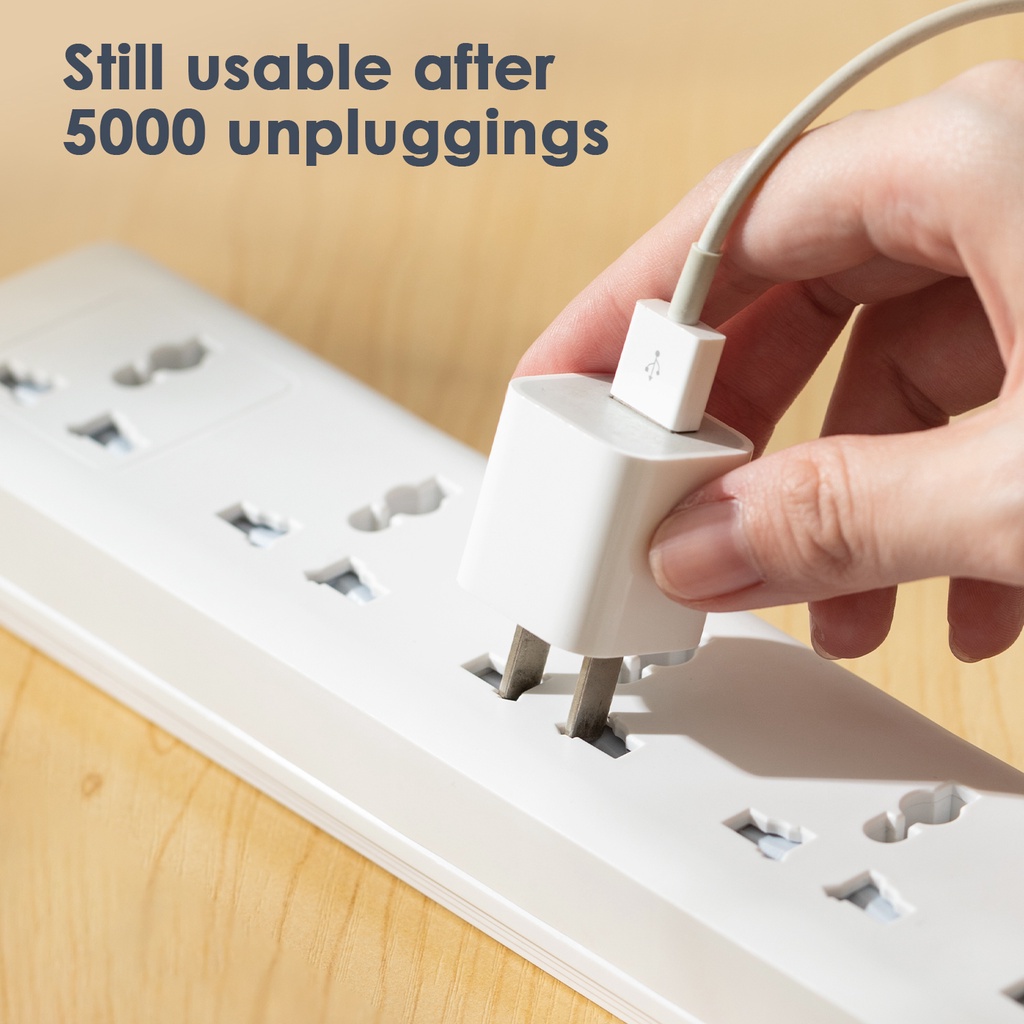 Deli Vusign Power Strip Electric Socket Extension 6 Gang Universal 3M ...