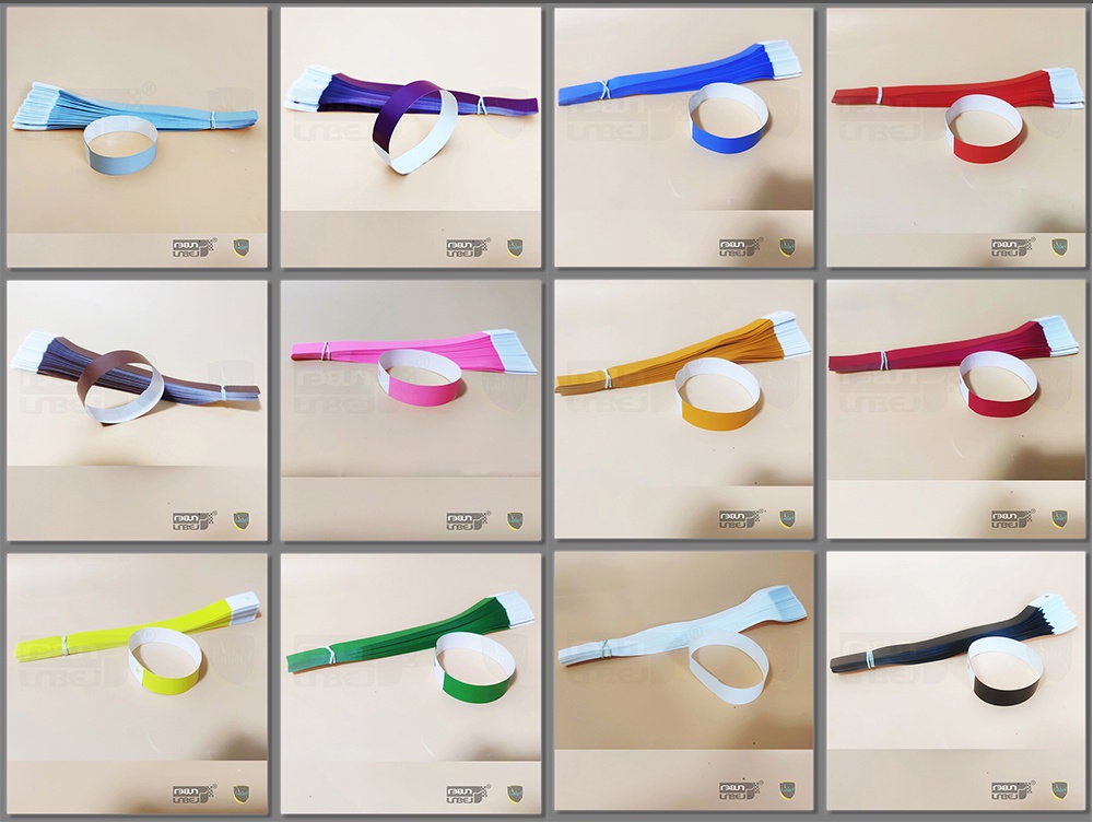 100pcs events wristband sticker waterproof hand wrist tag disposable ...