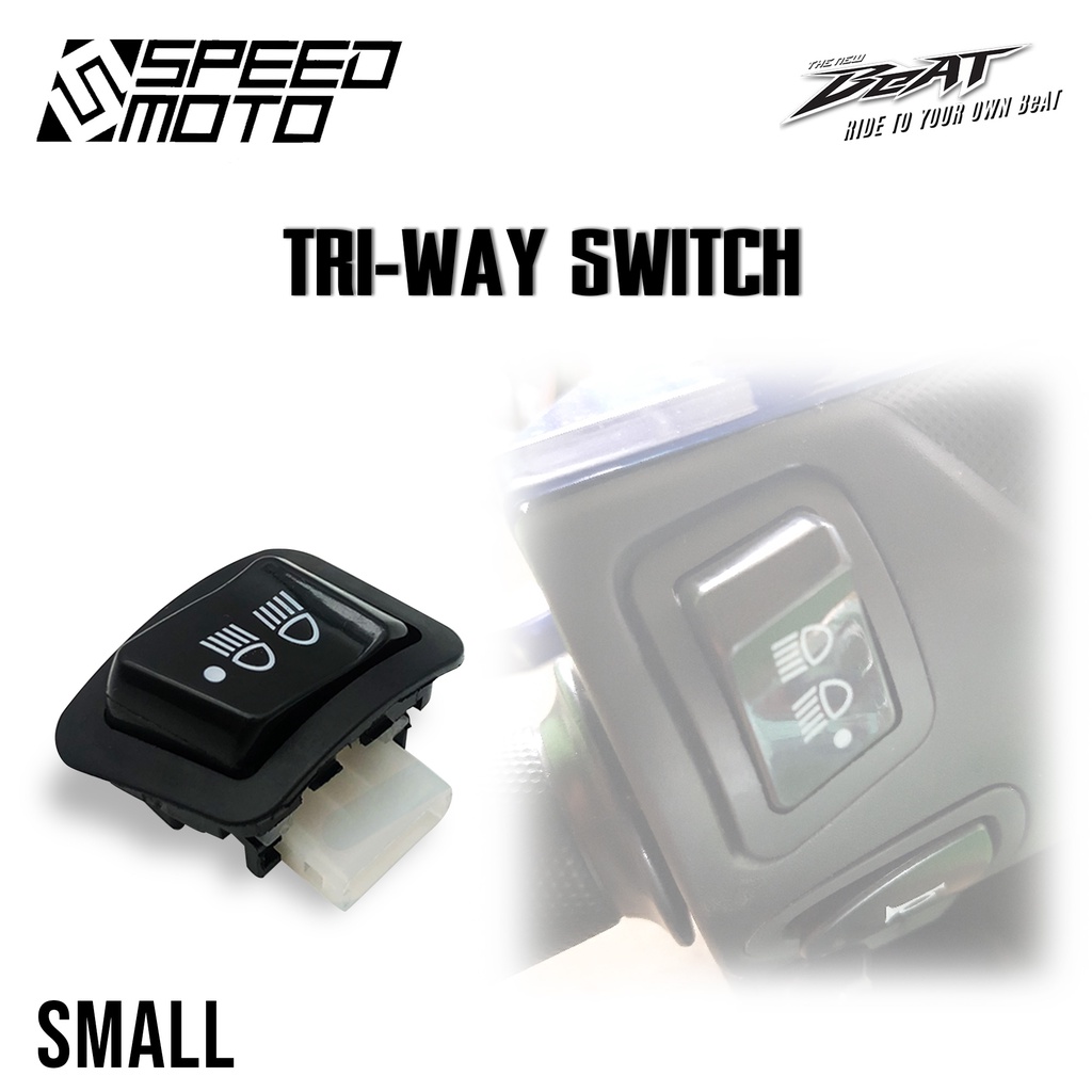 SPEEDMOTO HONDA TRI-SWITCH TRI WAY SWITCH AND HI/LOW LIGHT SWITCH SMALL ...
