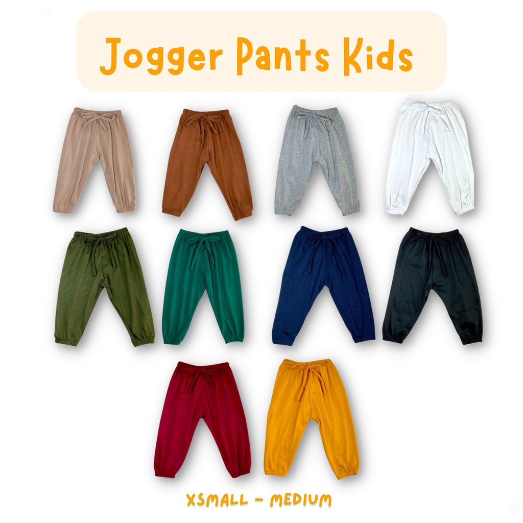 Unisex Kids Jogger Pants Plain / Casual wear / Pangbahay / Sleepwear ...