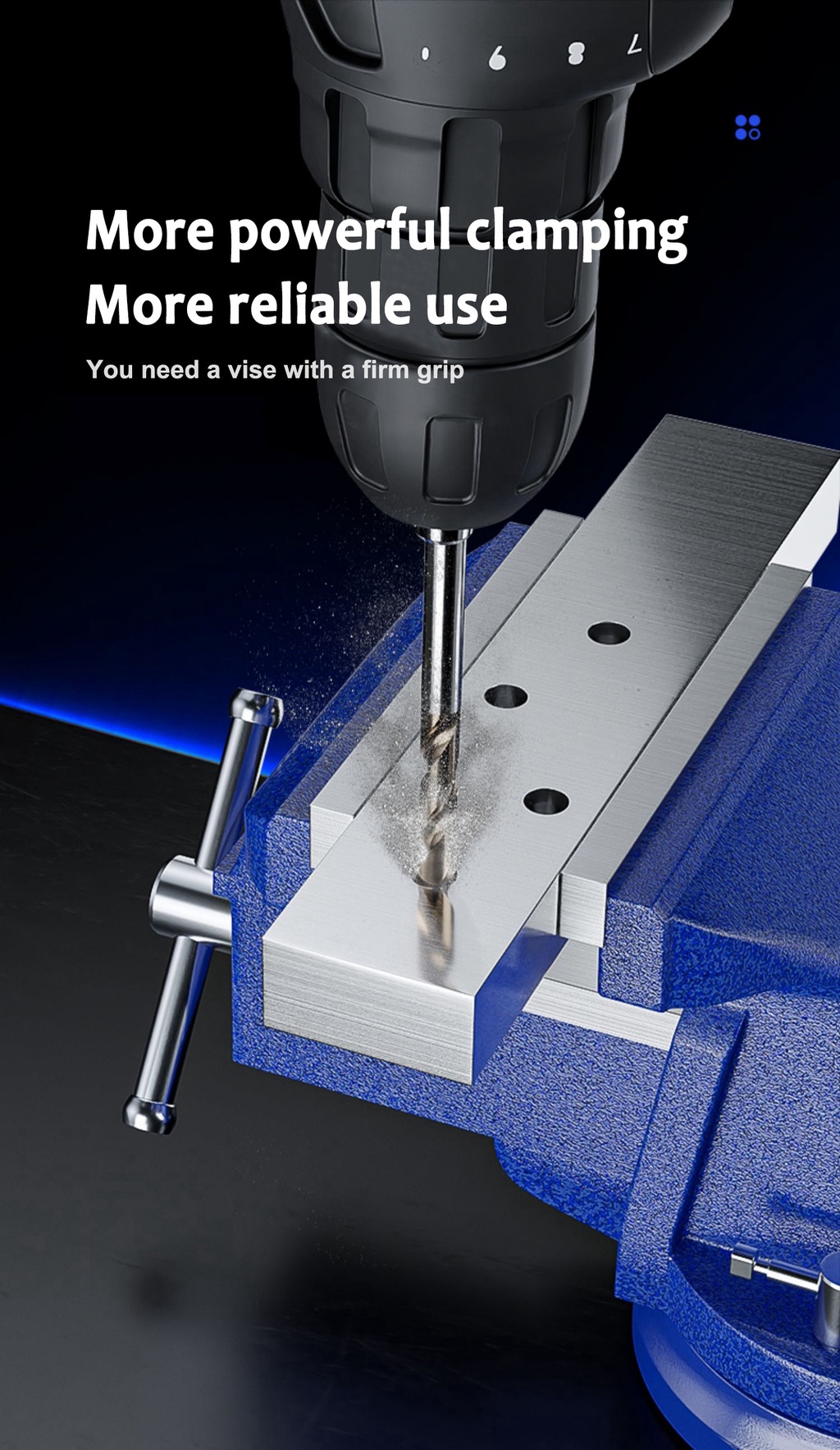 Heavy Duty Bench Vise 360° Swivel Base High Quality Cast Iron Bench ...