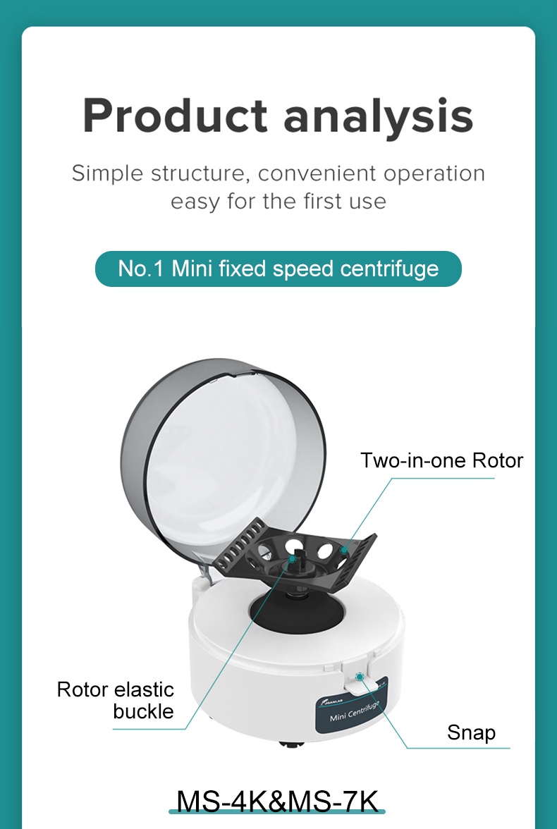 Joanlab Pcr Centrifuge Machine Digital High-Speed Laboratory Plasma Microcentrifuge 12000rpm 0.2 ...