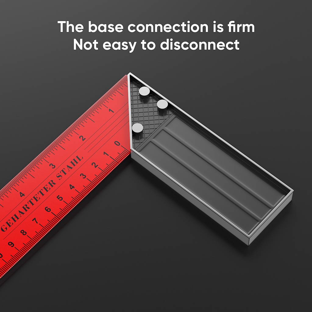 Mitsushi Angle Rule Aluminum Alloy Carpenter Measurement Square Ruler ...