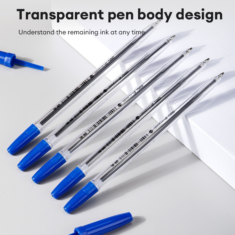Deli EQ6 Ballpen 0.7mm Ballpoint Pen Student Writing Pens School Office ...