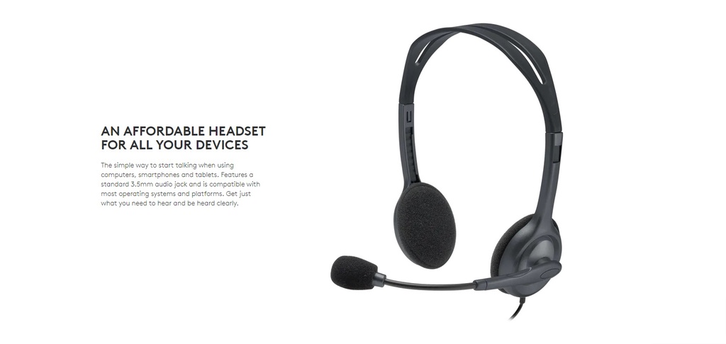 Logitech H111 Stereo Headset | Shopee Philippines