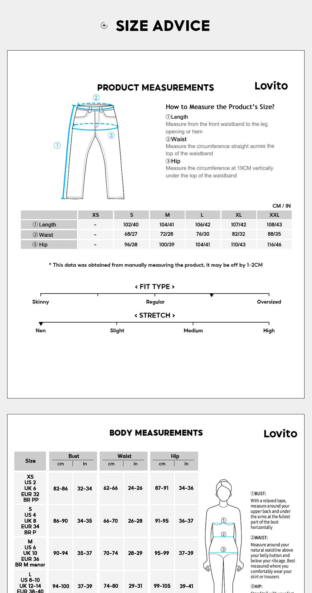 (KOL's pick) Lovito Casual Plain Spiked Pockets High Waist Jeans Wide ...