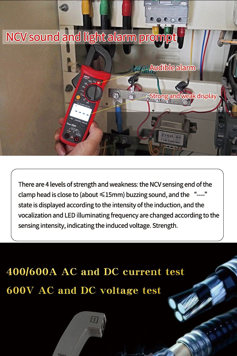 【Ready Stock】UNI-T Digital Clamp Meter UT201+/UT202+/UT203+/UT204 Plus ...
