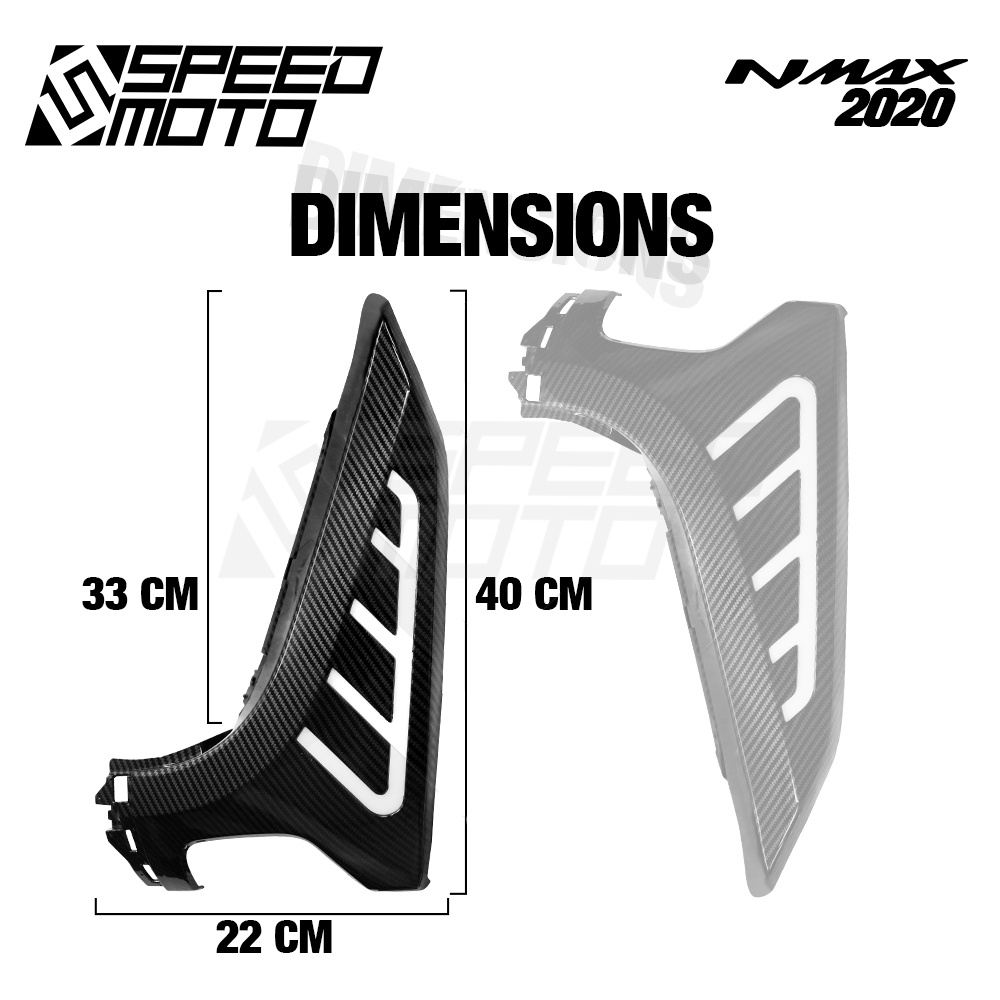 MOKOTO NMAX V2 / V2.1 FRONT SIDE PANEL COVER LEG SHIELD CARBON COVER ...