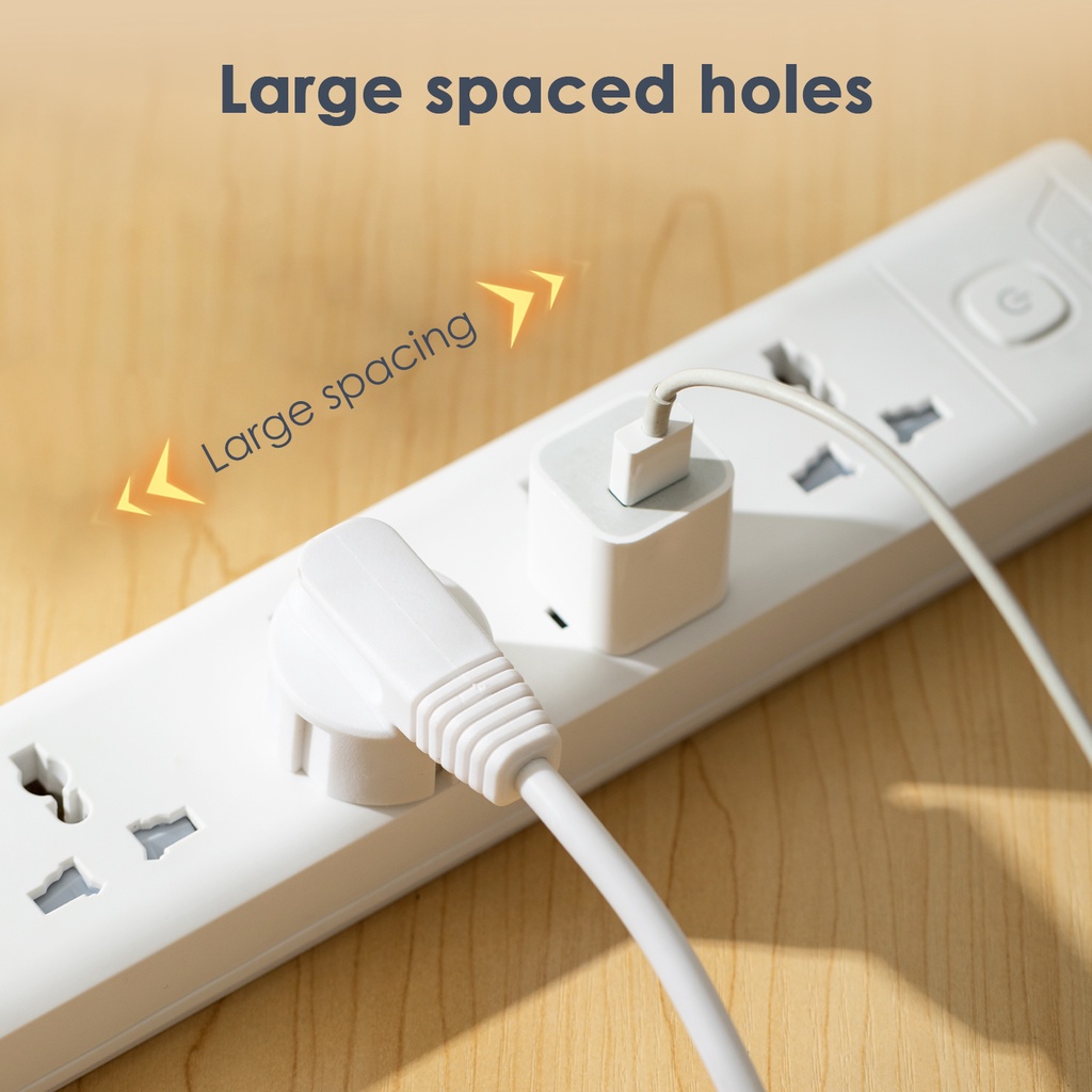 Deli Vusign Power Strip Electric Socket Extension 6 Gang Universal 3M ...