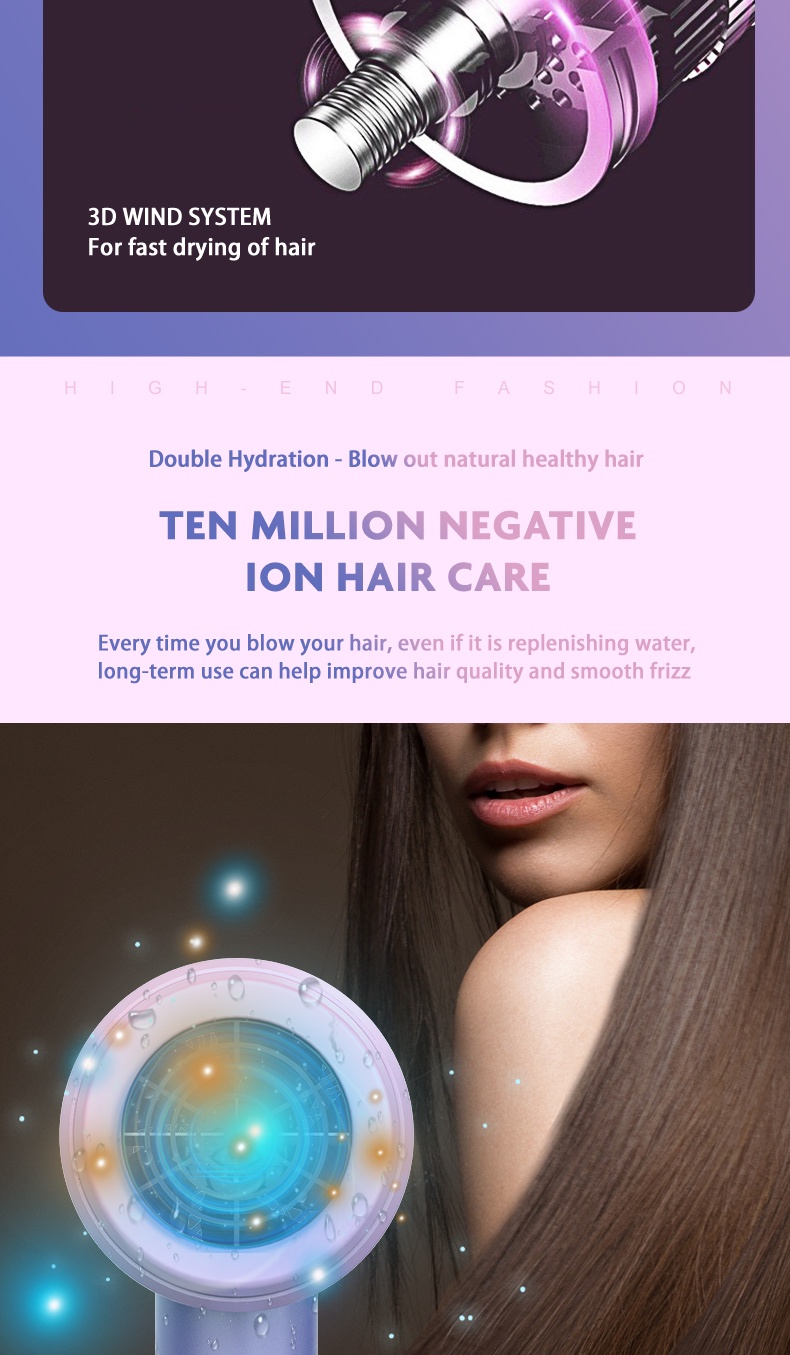 Dreepor Homie Professional Blower Hair Dryer Foldable Electric Hair ...