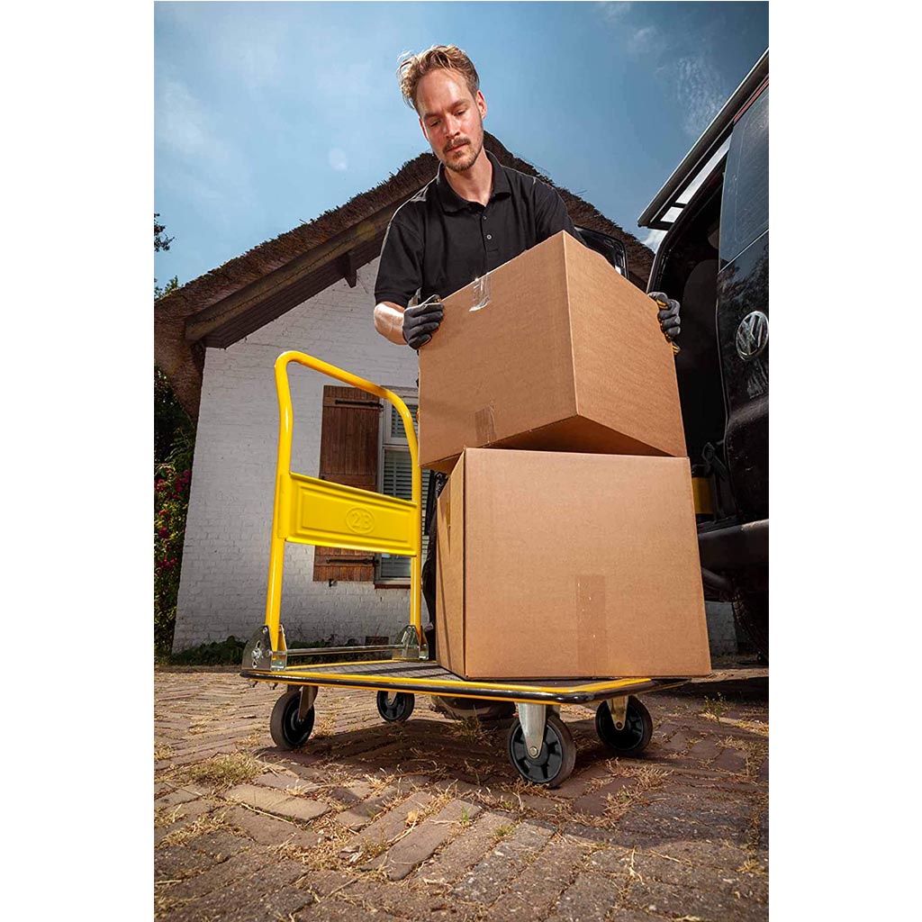 2B Heavy Duty Flat Push Cart, Hand Truck for Warehouse, Distribution ...